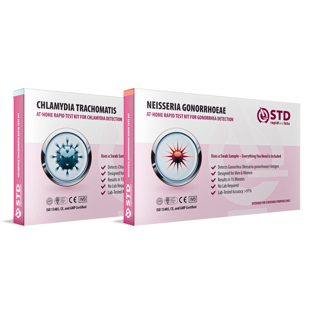 Chlamydia & Gonorrhea 2-in-1 At-Home Rapid Test Kit