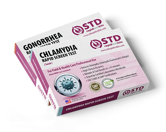 Chlamydia & Gonorrhea At-Home Rapid Self-Test Kit Package