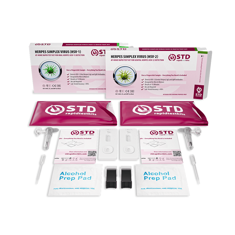 Genital Herpes Simplex (HSV-2) & Oral Herpes Simplex (HSV-1) At-Home ...